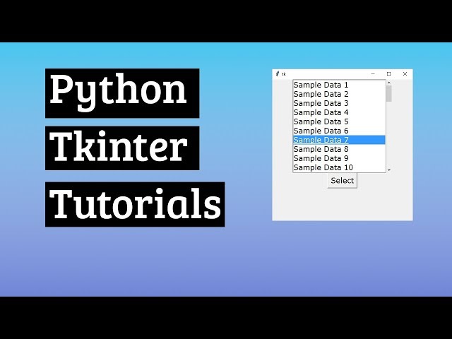 List With Scrollbar In Tkinter Python Tkinter Tutorial In Hindi By