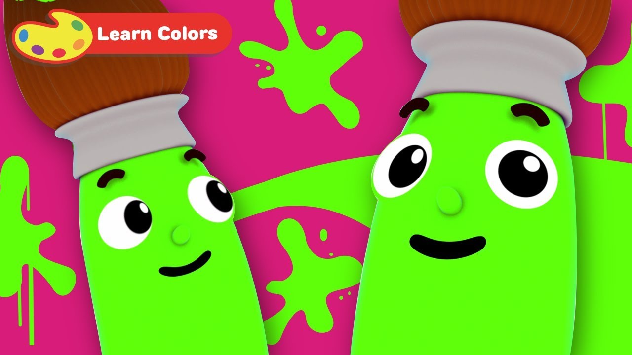 Learn Colors With Petey Paintbrush Early Learning Videos For Baby