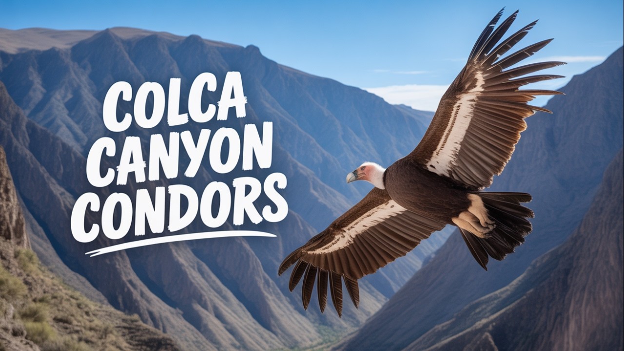 The Andean Condors Taking Off And Landing At Colca Canyon Youtube