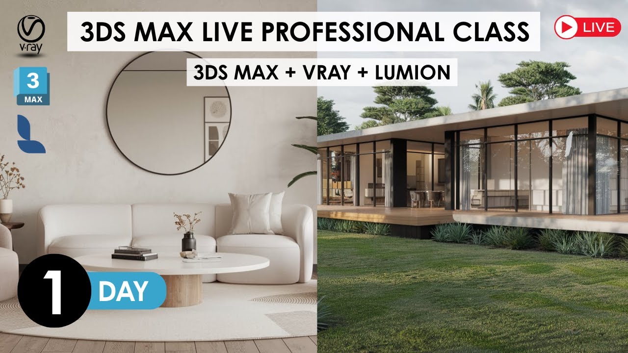 3ds Max Live Professional Class Day 1 Youtube