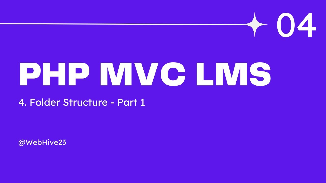 Php Mvc Lms 04 Folder Structure Part 1 Youtube