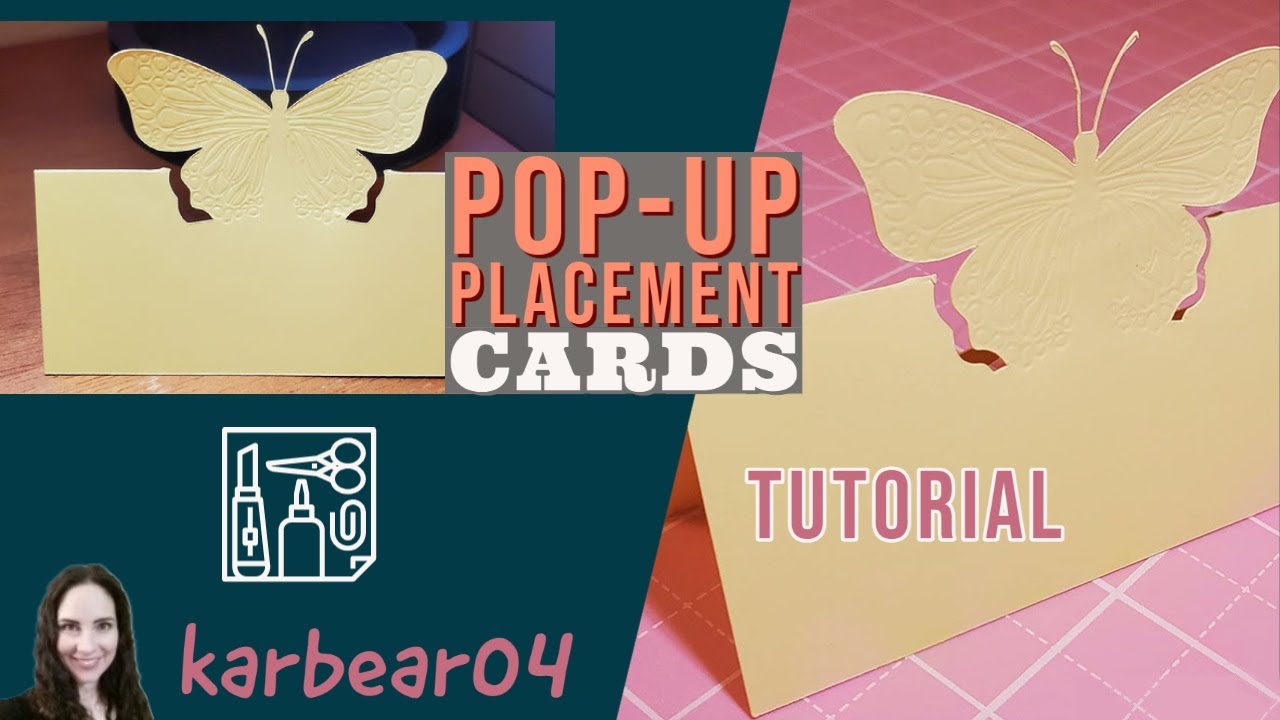 Pop Up Placement Cards Tutorial Youtube