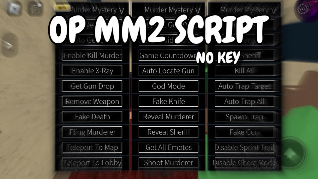 Op Mm2 Script Pastebin No Key Youtube