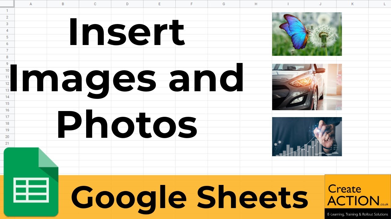 How To Insert Images In Google Sheets Youtube