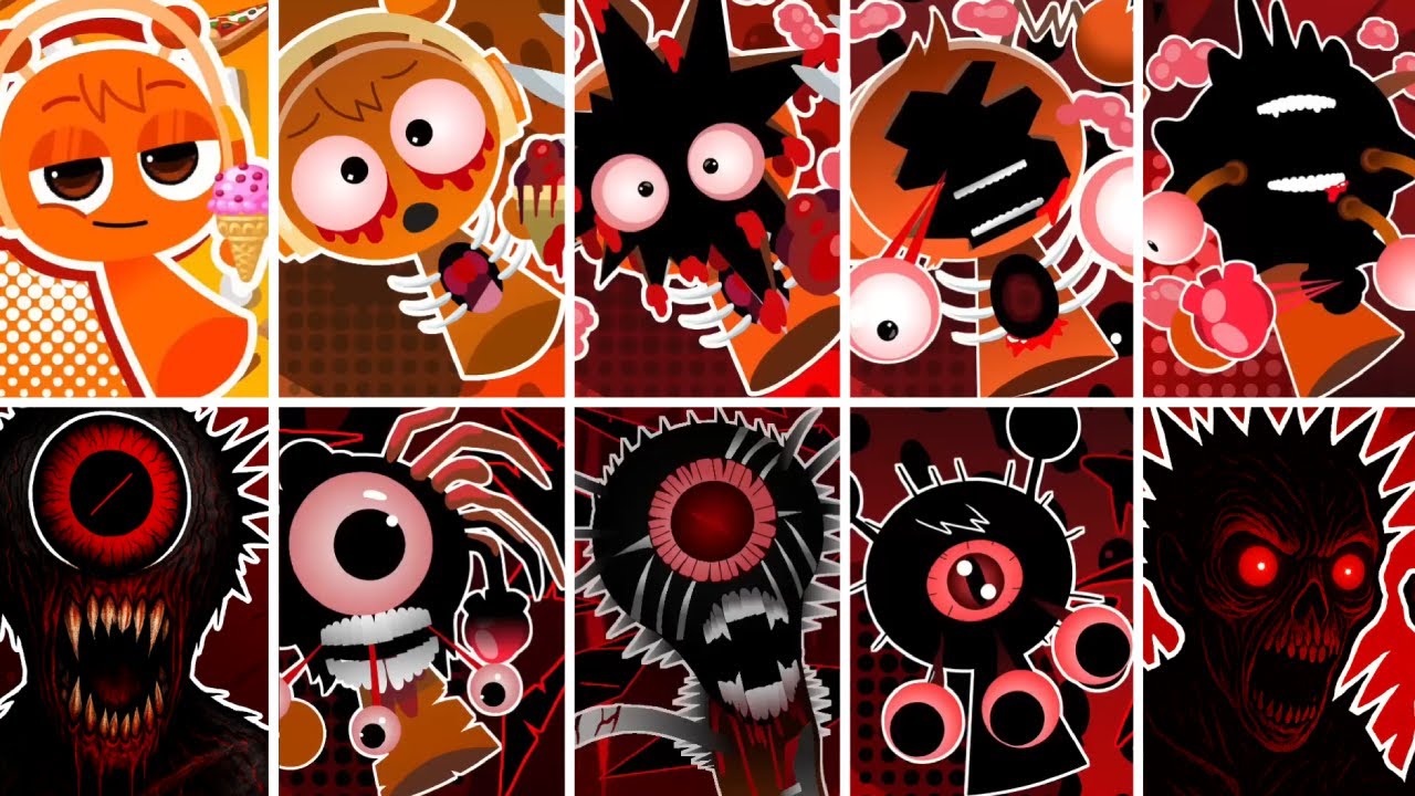 Sprunki Intro Oren Scary Phase 1 Vs Phase 2 Vs Phase 3 Vs Phase 4 Vs