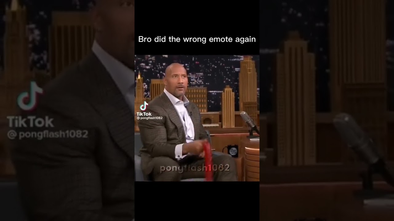 The Rock Uses The Wrong Emote Again Youtube