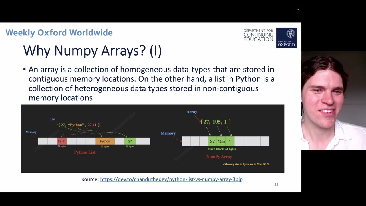 Numpy Arrays Vs Python Lists Youtube