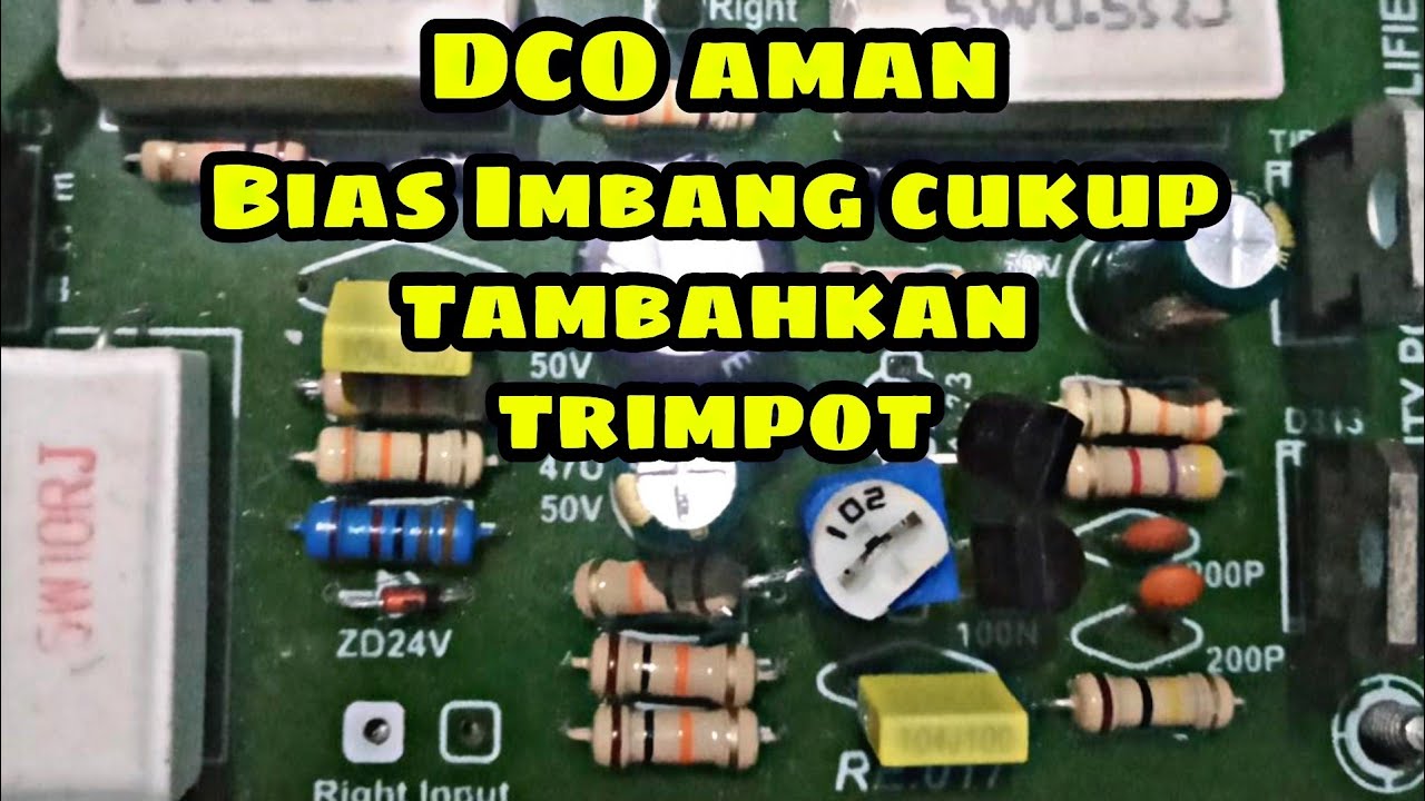 Set Dco Dan Pasang Trimpot Driver Safari 400 Watt Youtube