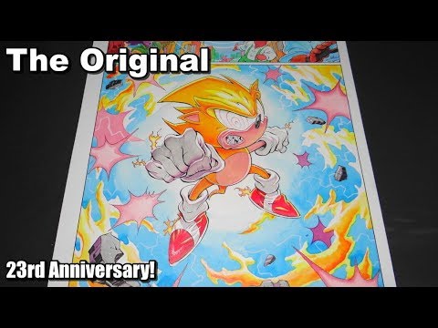 The Original Iconic Fleetway Super Sonic Artwork Youtube