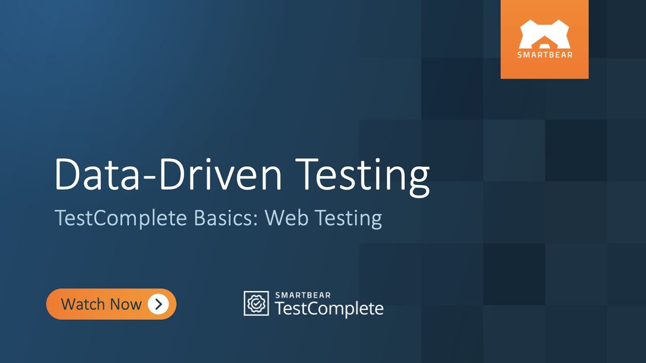 Data Driven Testing Testcomplete Basics Web Testing Youtube