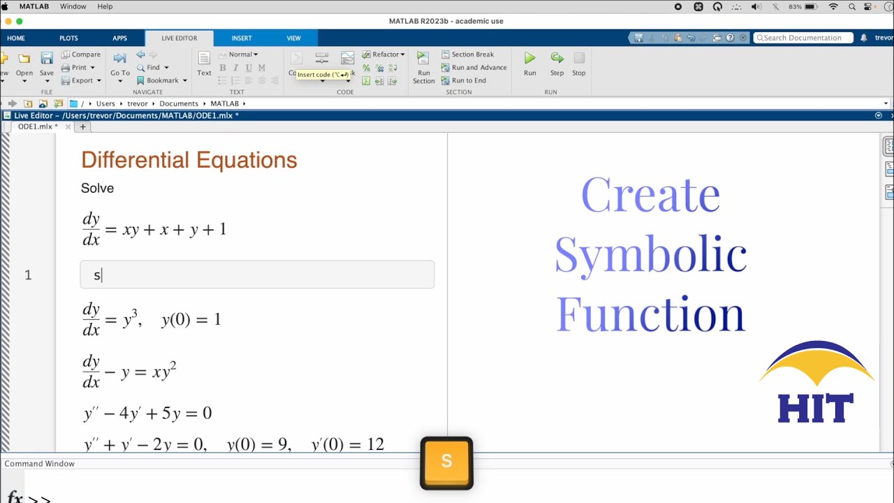 Matlab Differential Equations Youtube