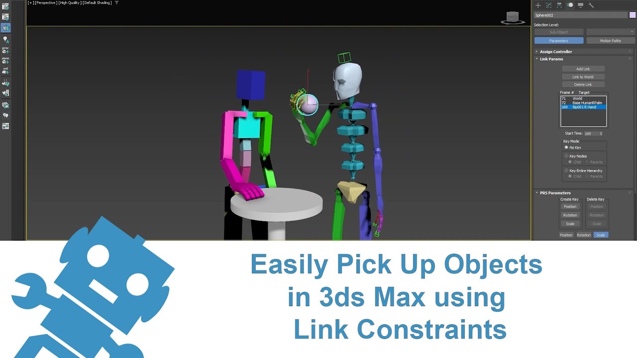 Easily Pick Up Objects In 3ds Max Using Link Constraints Youtube
