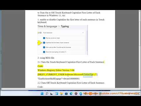 Enable/disable touch keyboard, capitalize the first letter of each ...