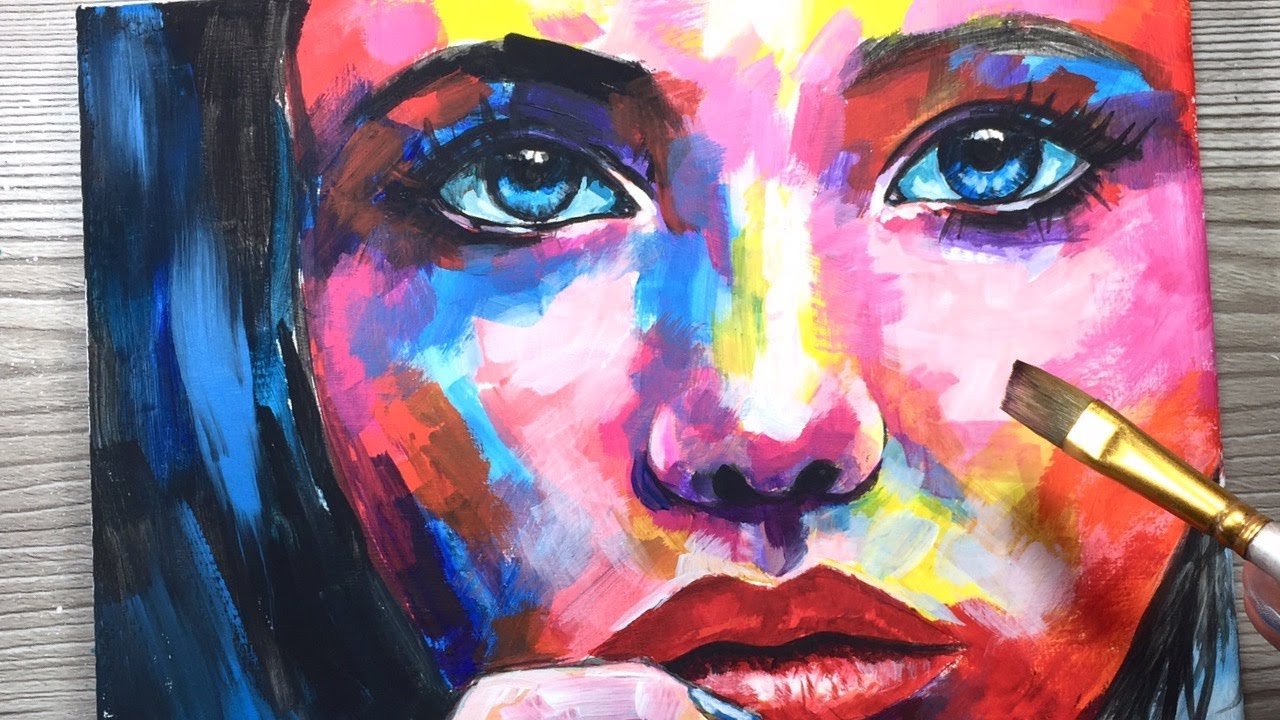 Cool Acrylic Paintings Portraits Finding The Best Acrylic Paints With