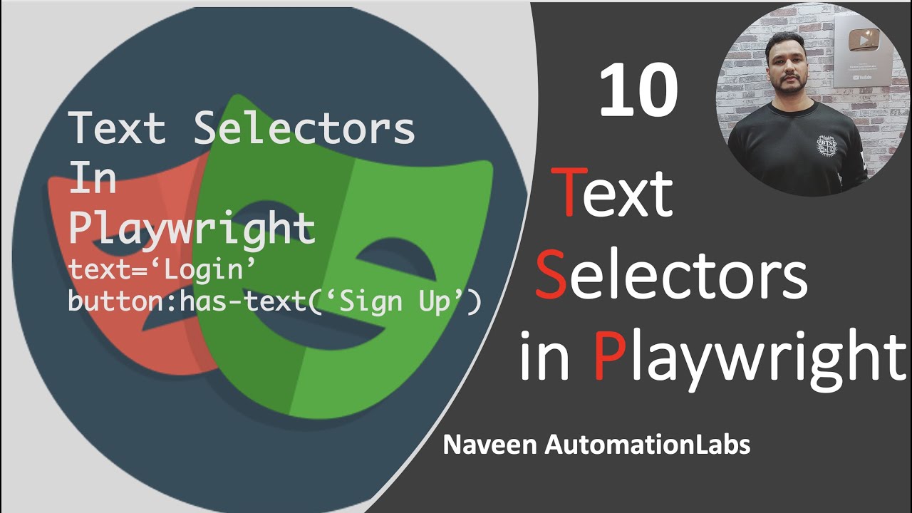 10 Text Selectors In Playwright Playwright With Java Youtube