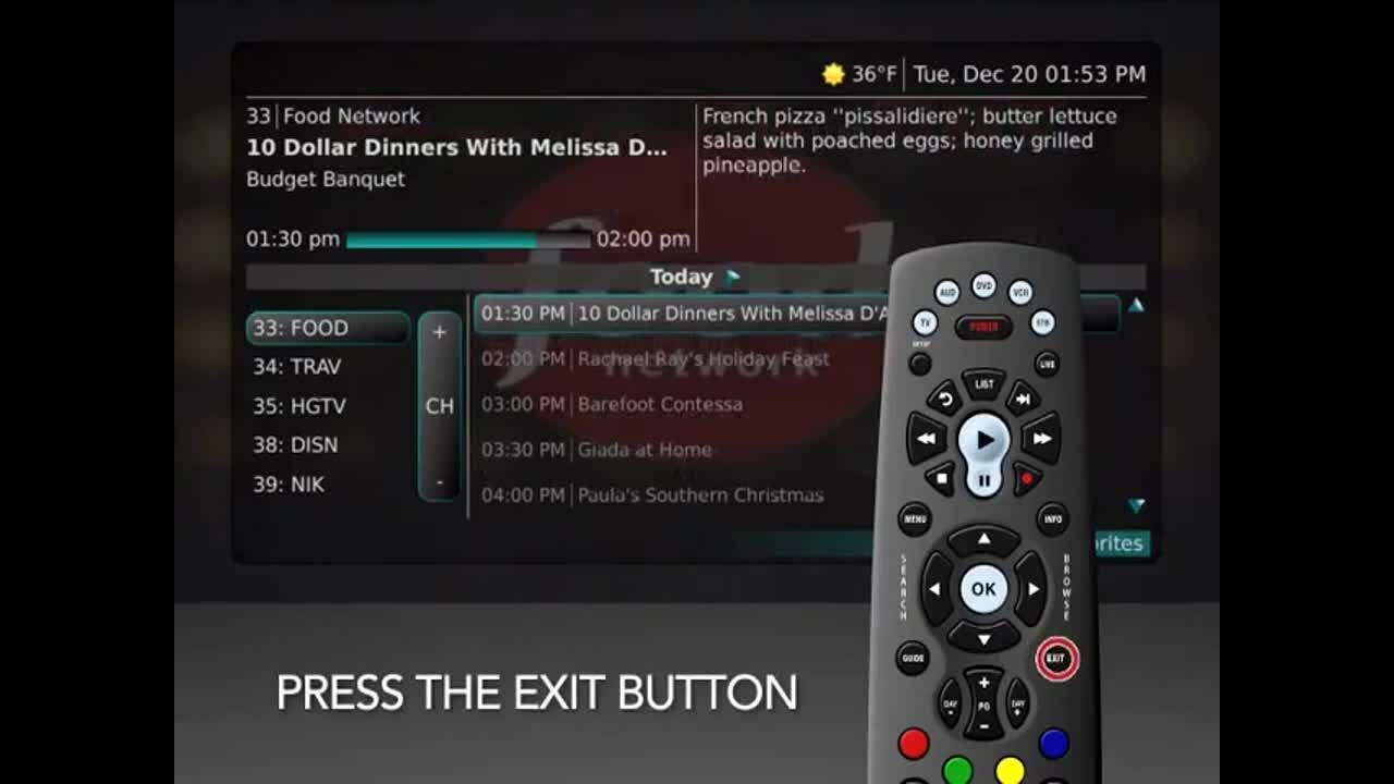 03 Using The On Screen Program Guide Youtube