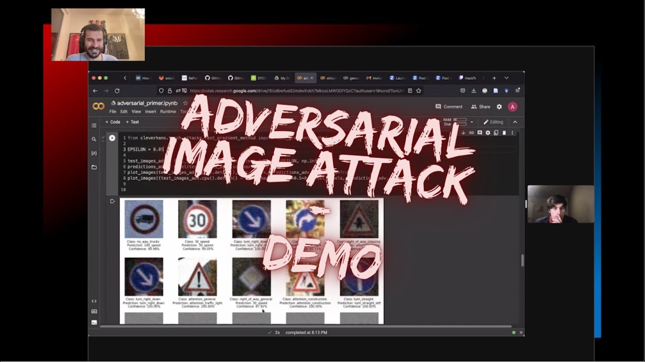 Adversarial Image Attack Demo Youtube
