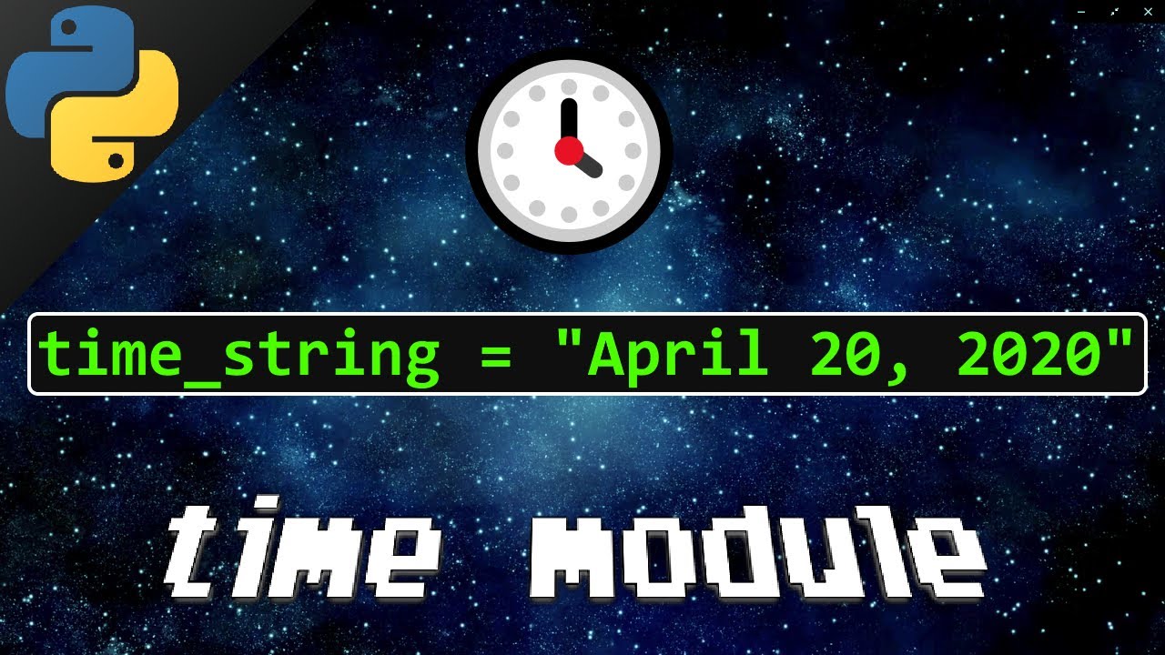 Python Time Module вњљ Youtube