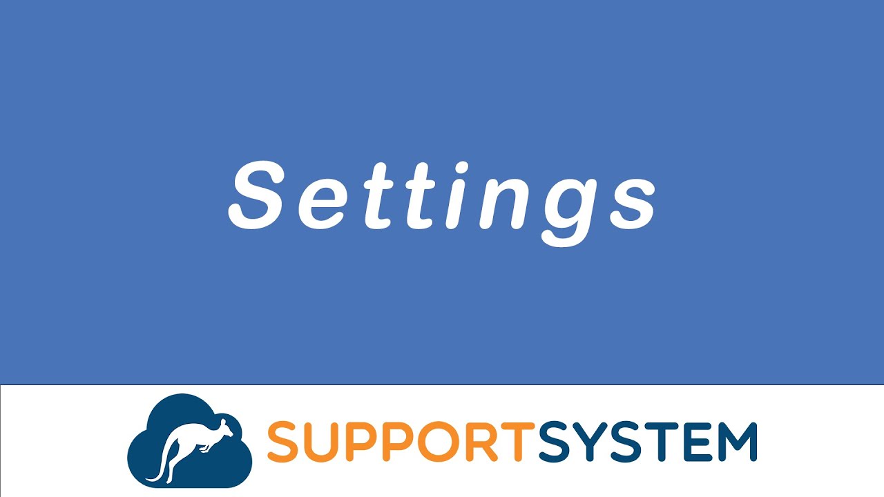 Settings Tab Supportsystem Youtube
