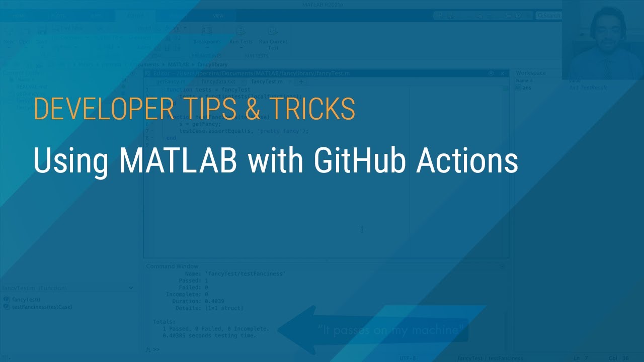 Using Matlab With Github Actions Youtube