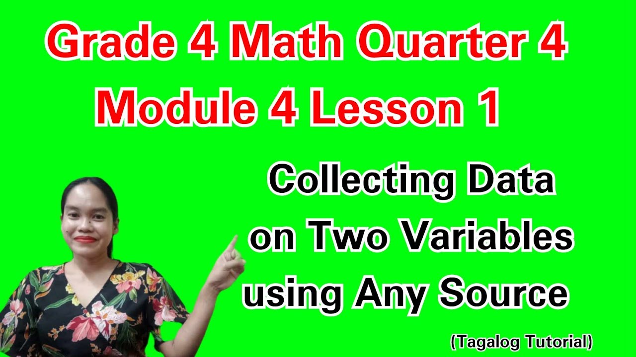 Collecting Data On Two Variables Using Any Source Math 4 Quarter 4