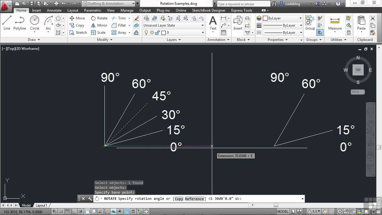 How To Rotate Autocad Drawing In Model Space