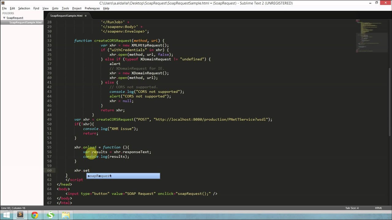 Soap Request Response Using Javascript Youtube