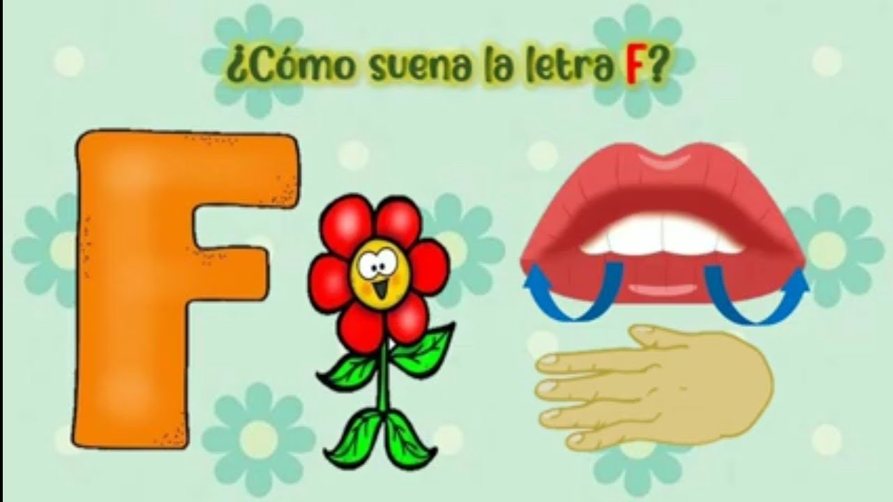 La Consonante F Para Niños Youtube