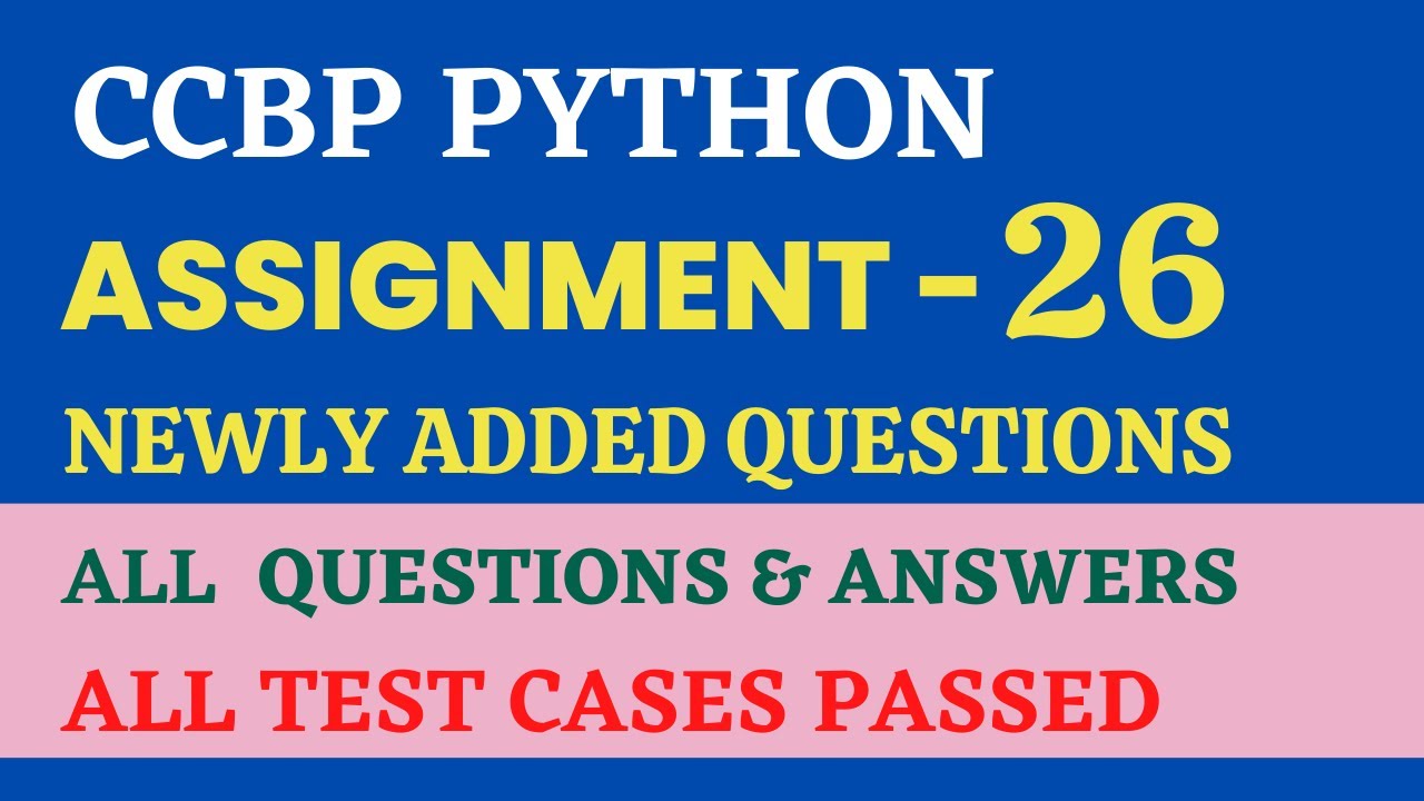 Assignment 26 Recursion Python Ccbp 4 0 Youtube