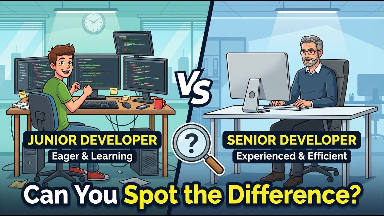 Junior Vs Senior Developer Can You Spot The Difference Youtube