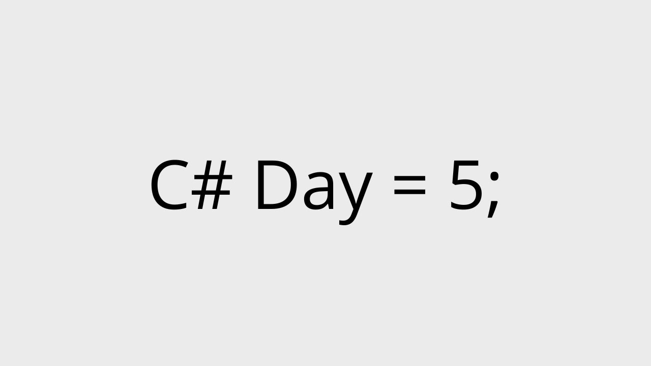 C Coding Day 5 Youtube
