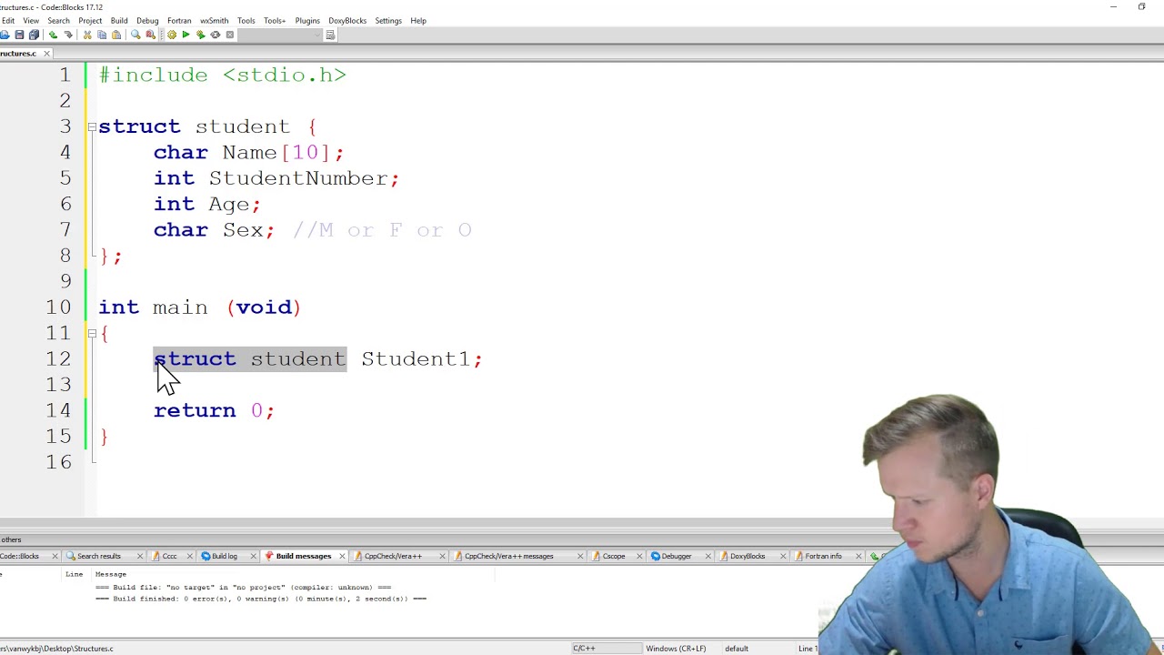 34 C Programming Structures Youtube