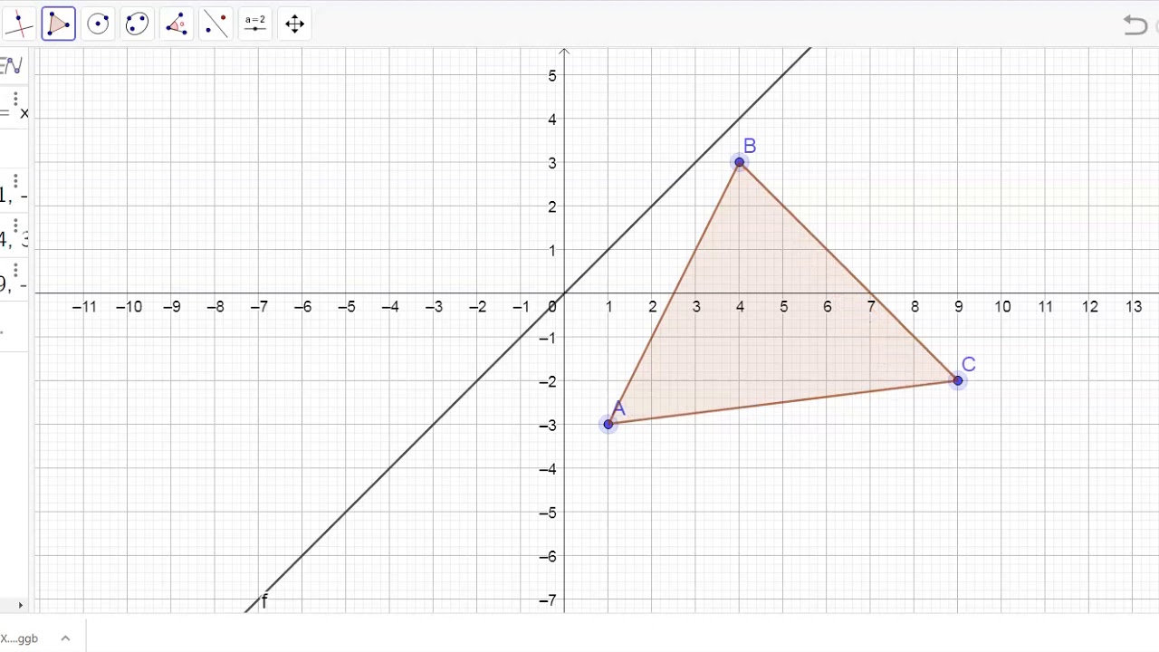 How To Perform Reflections On Geogebra Youtube