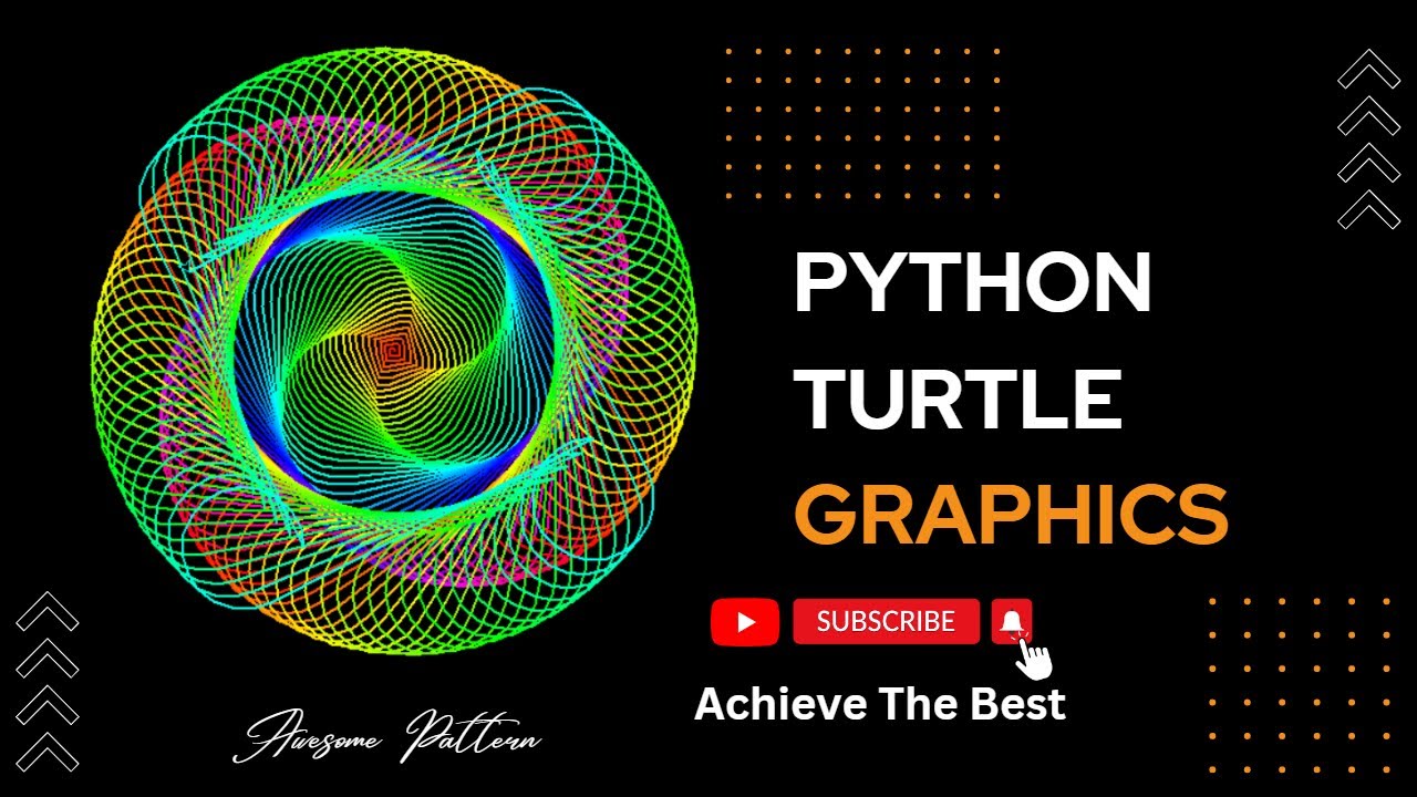 Awesome Pattern By Python Turtle Graphics With Source Code