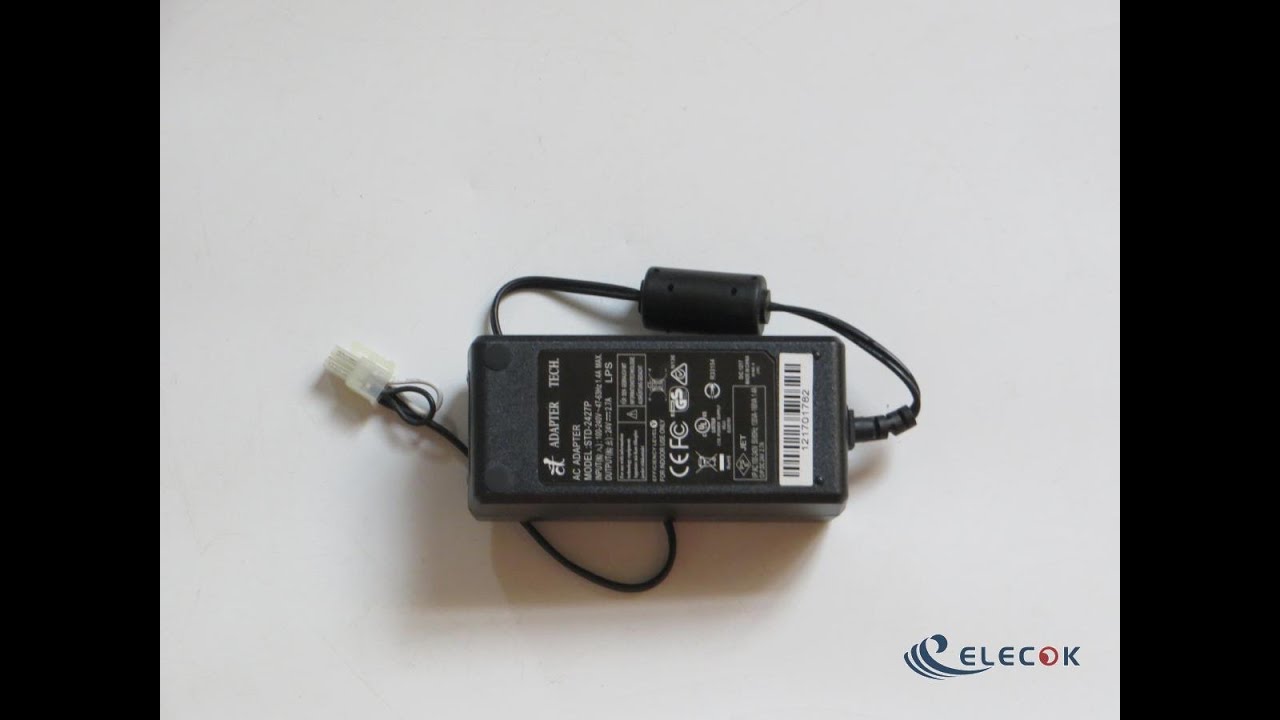 Ac Adapter Tech 24v2 7a Std 2427p Youtube