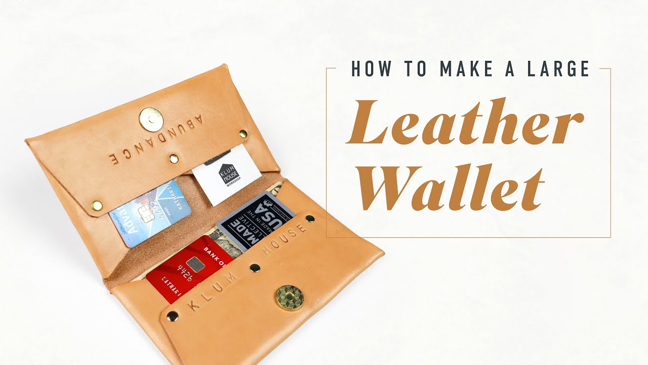 How To Make A Leather Wallet With Rivets Youtube
