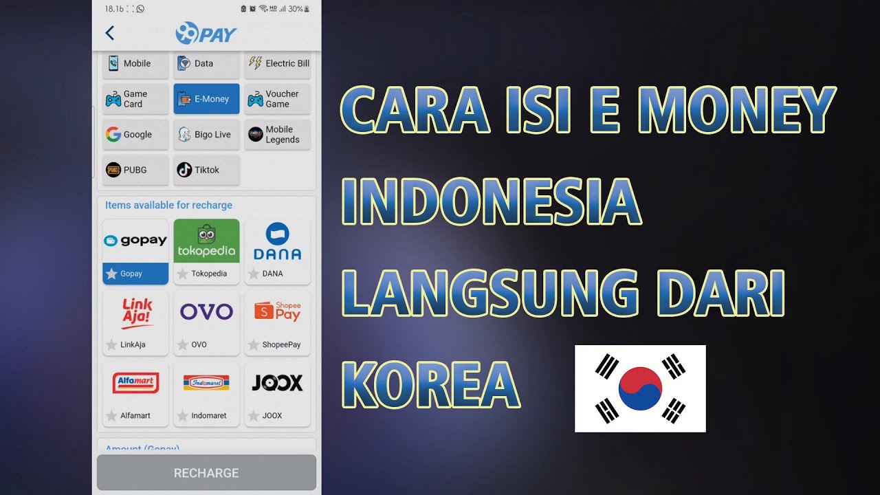 Cara Mengisi E Money Dompet Digital Indonesia Dari Korea Selatan