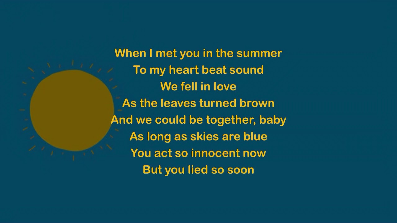 Summer Lyrics Calvin Harris Youtube
