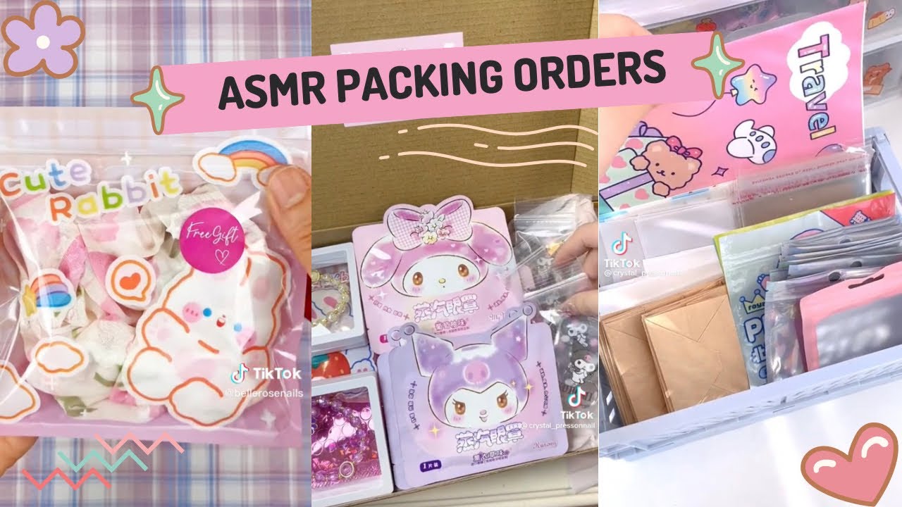 Asmr Packing Orders Video Tiktok Compilation Youtube