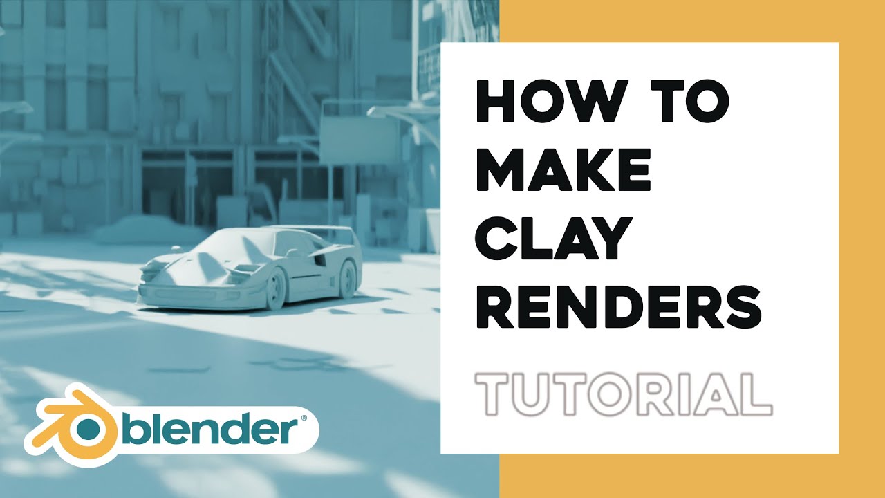 How To Make Clay Renders In Blender Tutorial Youtube