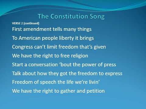 The Constitution Song Mcyc Youtube