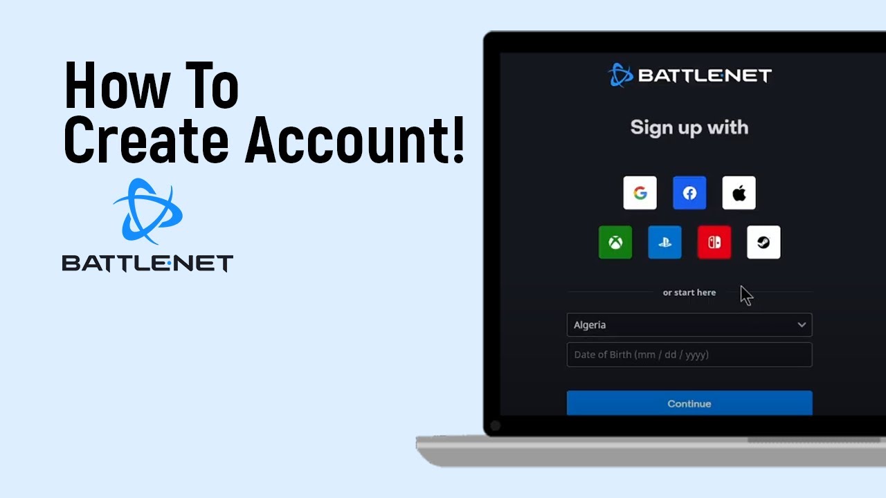 How To Create Battle Net Account Easy Youtube