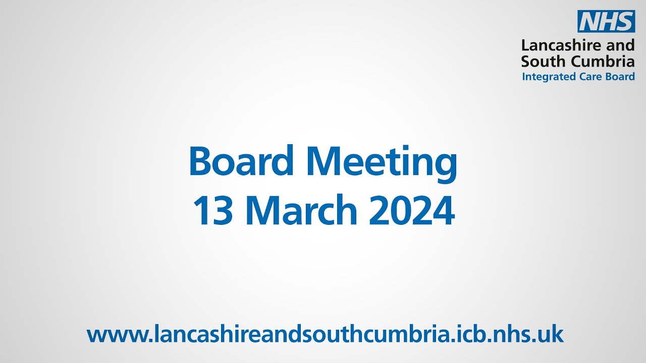 March 2024 Board Meeting Youtube