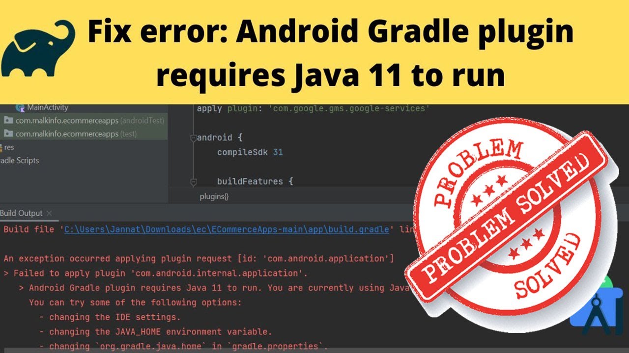 Android Gradle Plugin Requires Java 11 To Run Android Studio Plugin
