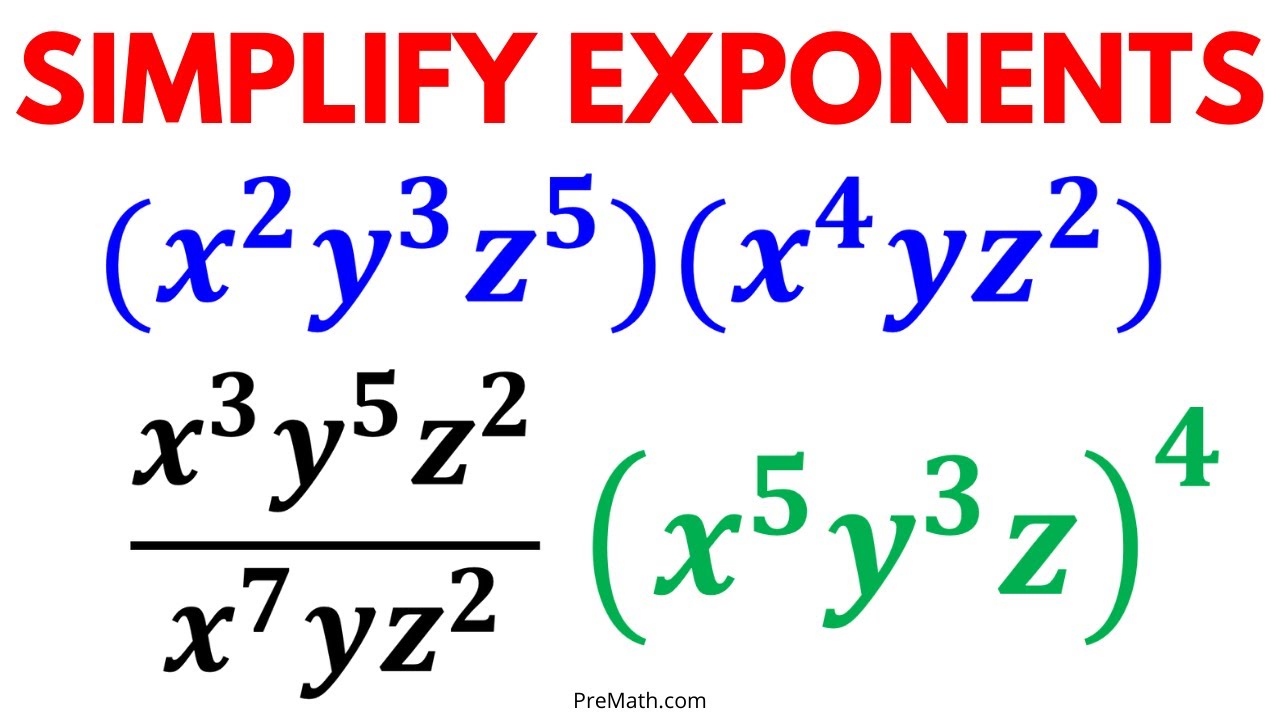 Simplify Exponents