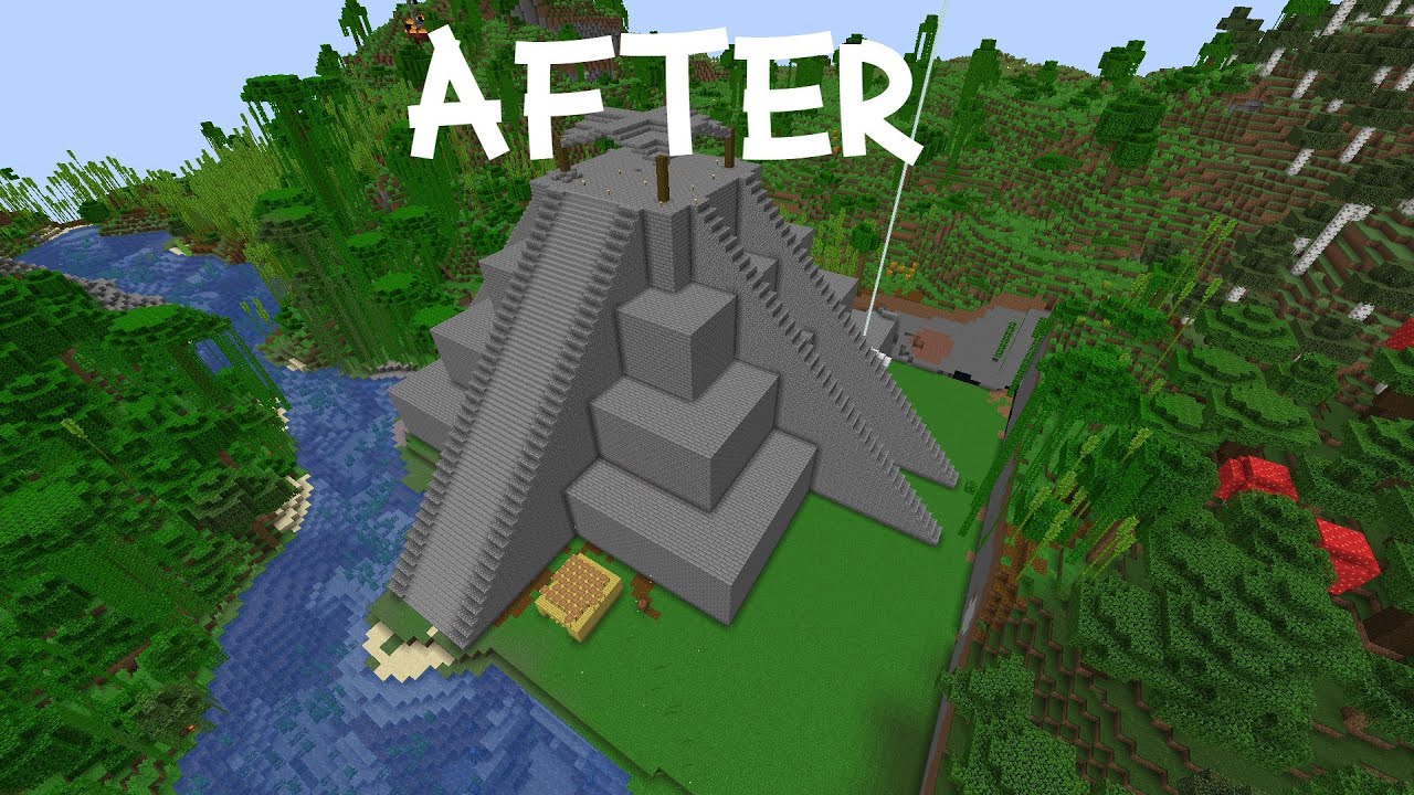 Final Reveal Epic Minecraft Jungle Pyramid Transformation Not Finish