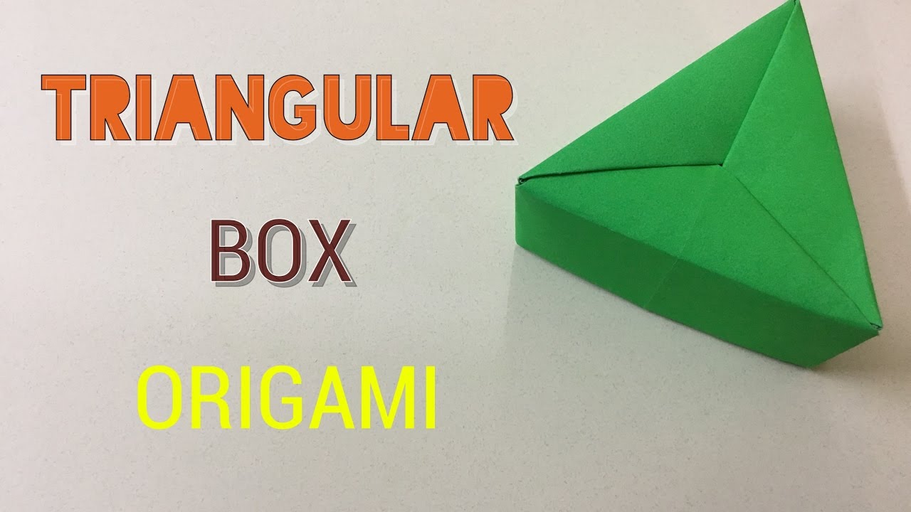 Origami Triangular Box Tutorial Origami Box Tutorial By Athalour On