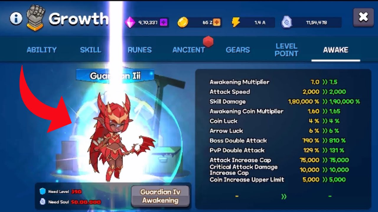 I Awaken Guardian Ii To Get More Power Grow Archer Chaser Level 4425