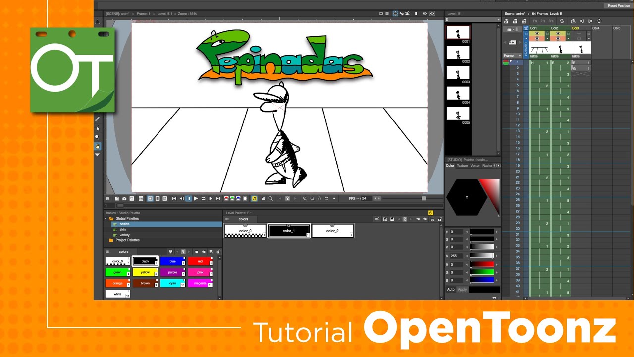 Como Animar En Opentoonz Desde Cero Tutorial Básico Youtube