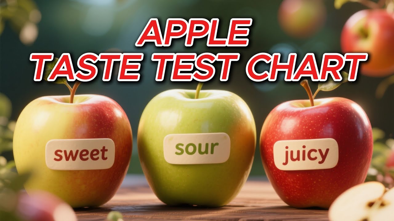 Fun Apple Taste Test Chart For Young Kids Kindergarten And